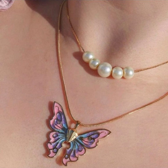 Jewelry | Barbie Fairytopia Elina Mermaidia Pendant Butterfly Necklace | Poshmark